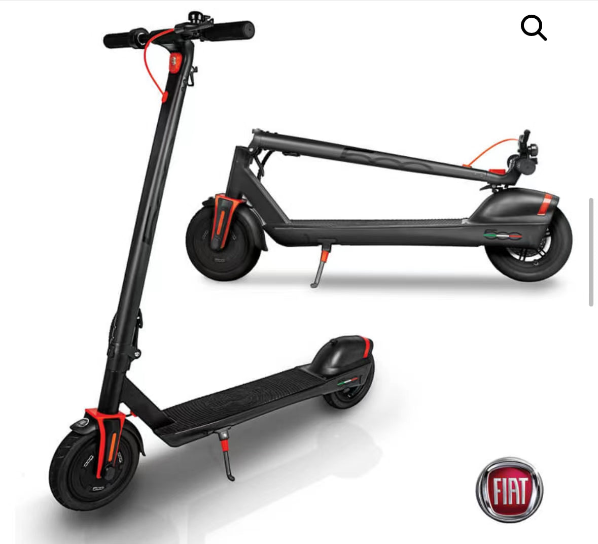 Fiat 500 Escooter Folding 350W 37V 15-20 miles/charge 15Mph – EWheeler ...